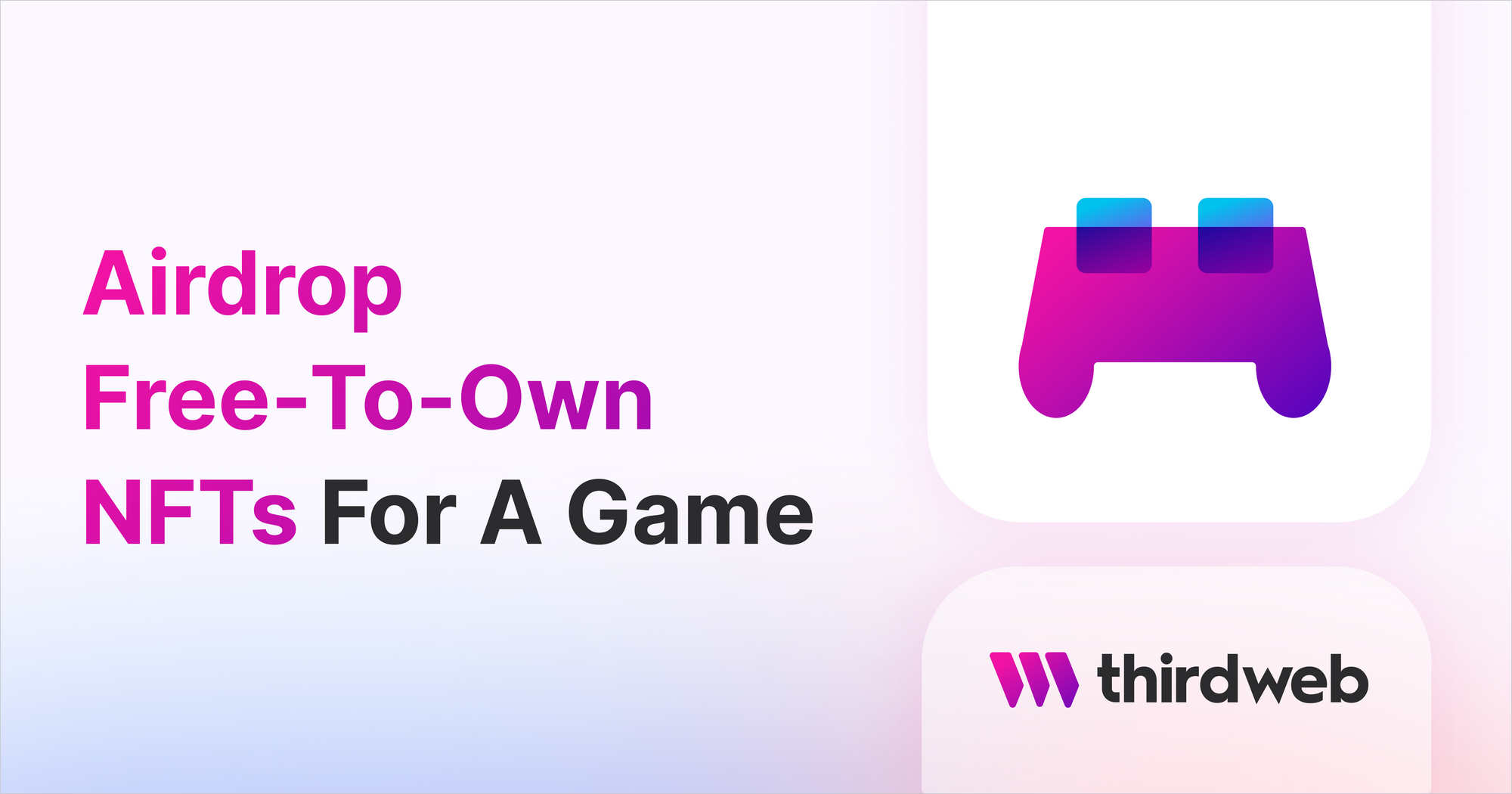 How To Airdrop Free-To-Own NFTs For A Web3 Game