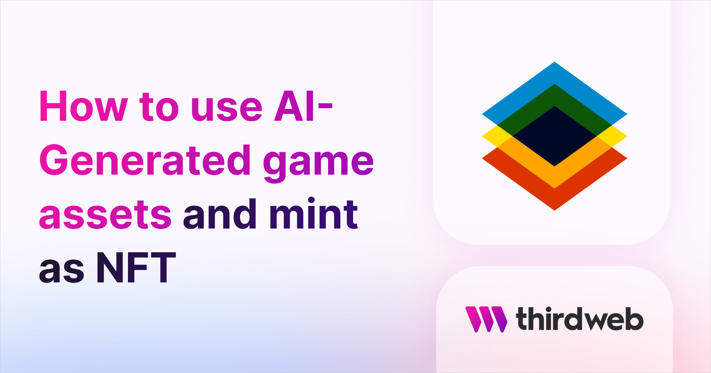 How to use AI-Generated game assets and mint as NFT