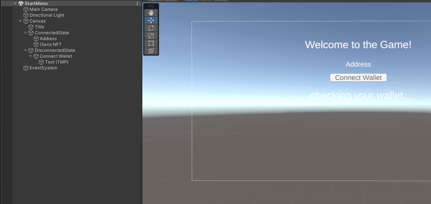 How To Add A Connect Wallet Button In A Unity Game