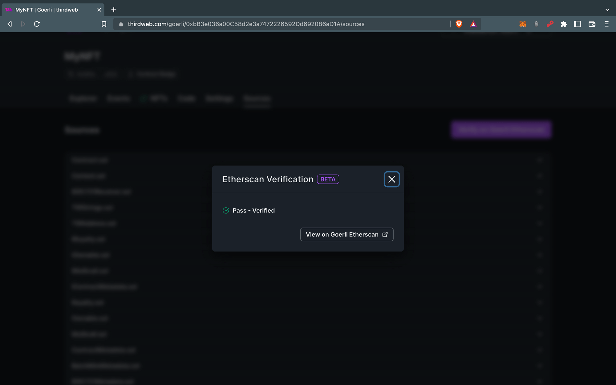 How to verify a Custom Contract on Etherscan using the dashboard