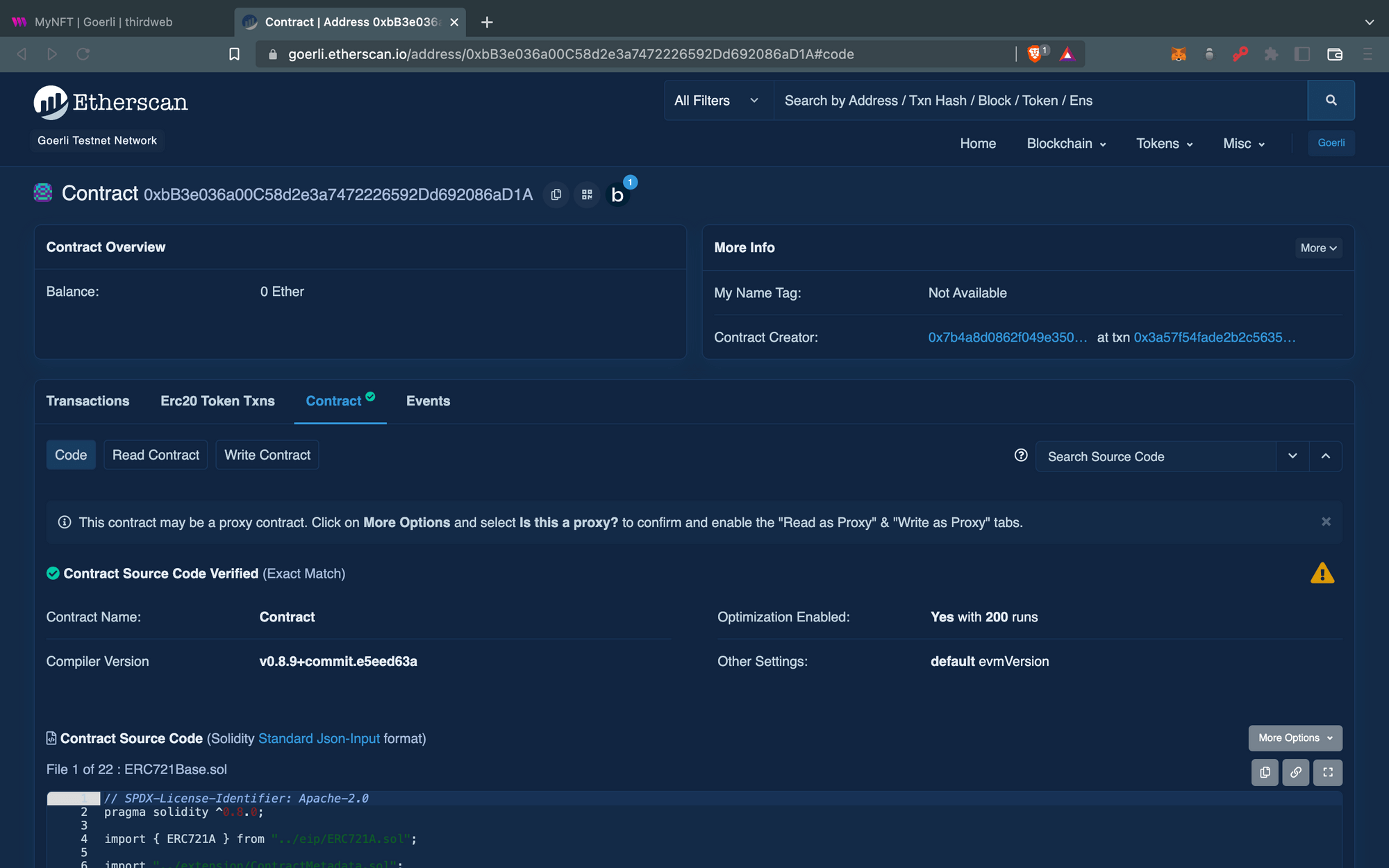 How To Verify A Custom Contract On Etherscan Using The Dashboard