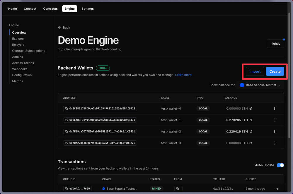 Understanding Backend Wallets in thirdweb Engine