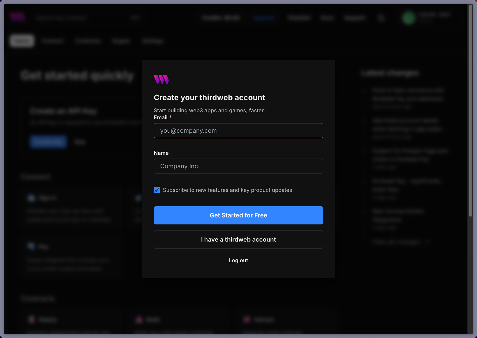 How to Create a thirdweb Account and Get Started