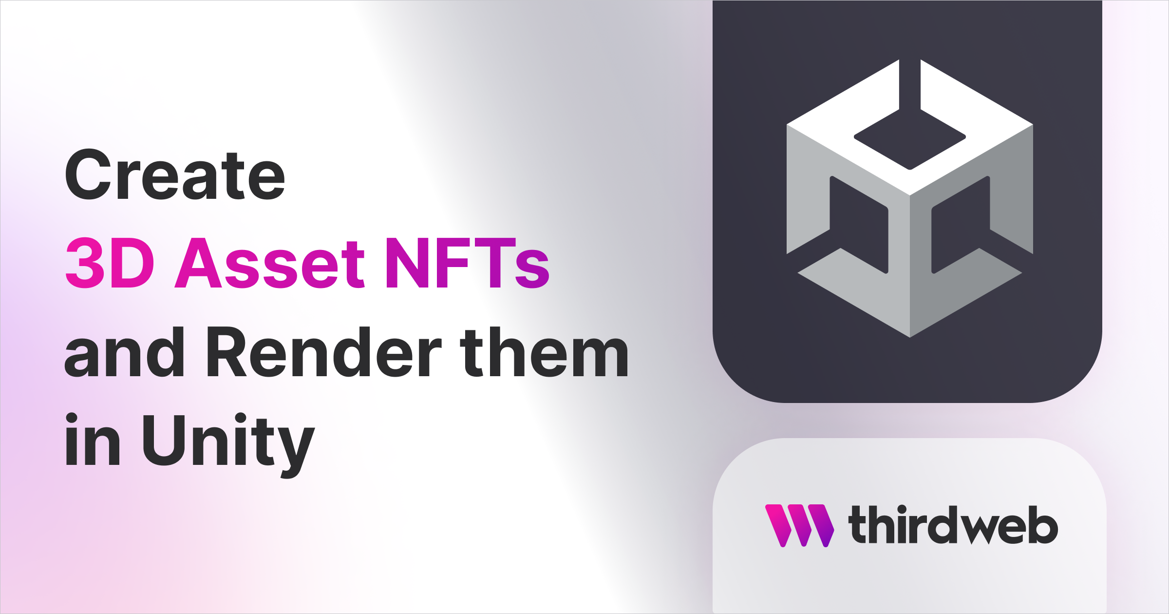 How To Create 3D Asset NFTs And Render Them In Unity
