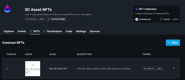How To Create 3D Asset NFTs and Render Them in Unity