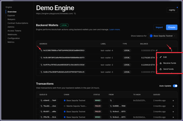 Understanding Backend Wallets in thirdweb Engine